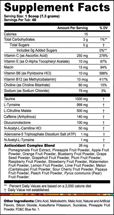 G Fuel Ocean Potion Tub (40 Servings) – Nutritionwholesalers.com / Universal Nutritional ...