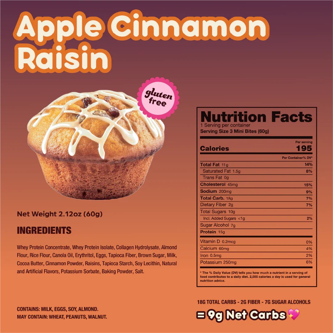AP Prime Bites® Protein Mini Muffins (12 Muffins ...