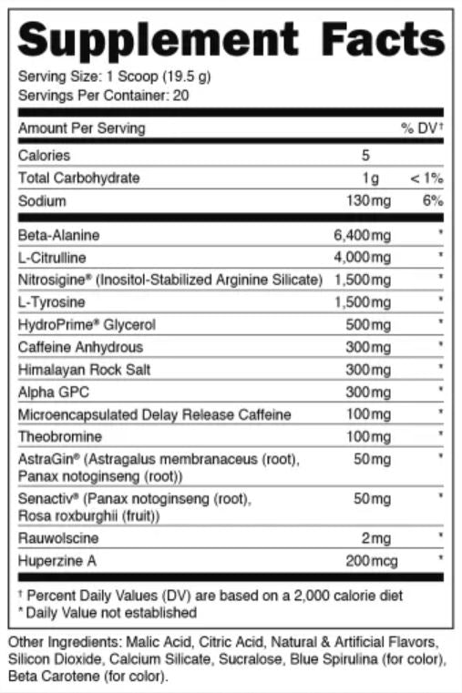 Bucked Up Mother Bucker Pre-Workout (20 Servings ...