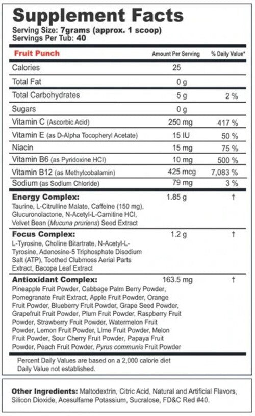 G Fuel Fruit Punch Tub (40 Servings) – Nutritionwholesalers.com ...