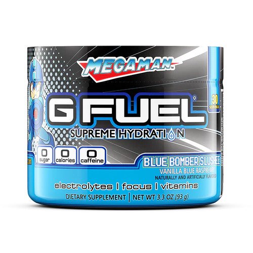 G Fuel Hydration Formula Mega Man™ Blue Bomber Slushee Hydration Tub ...