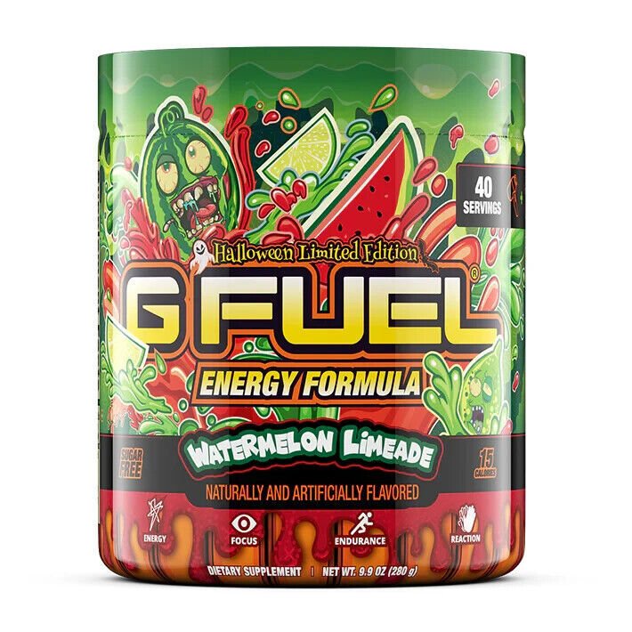 G Fuel Watermelon Limeade (Halloween Limited Edition) Tub (40 Servings ...
