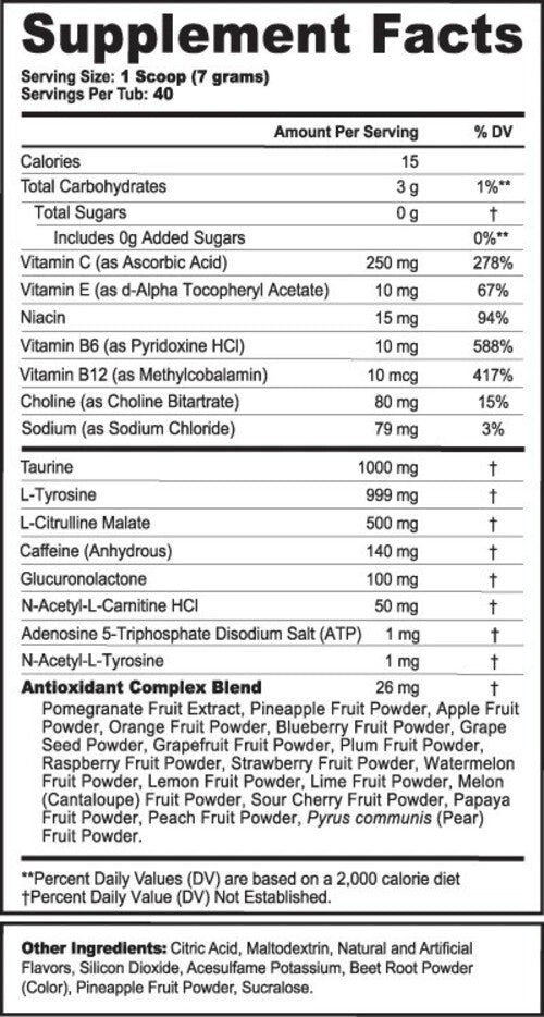 G Fuel Celeste Strawberry Tub (40 Servings) – Nutritionwholesalers.com / Universal Nutritional ...