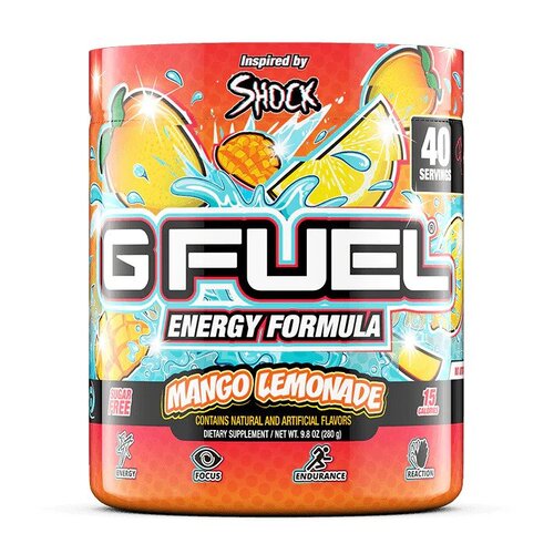 G Fuel Stone Shock Mango Lemonade Tub (40 Servings ...